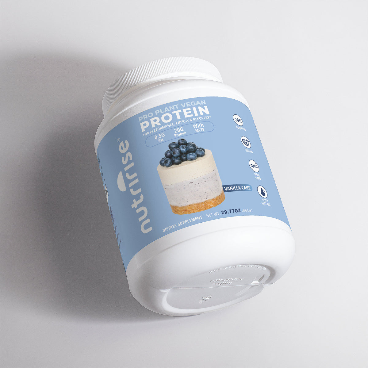 NutriRise Pro Plant Vegan Protein Powder (Vanilla Cake) | NutriRise