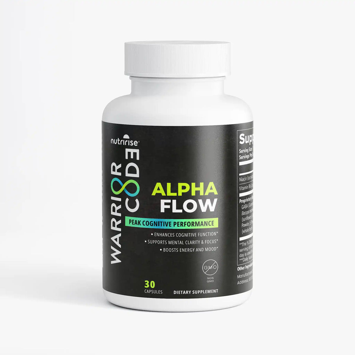 Warrior Code Alpha Flow | Advanced Nootropic for Cognitive Enhancement ...