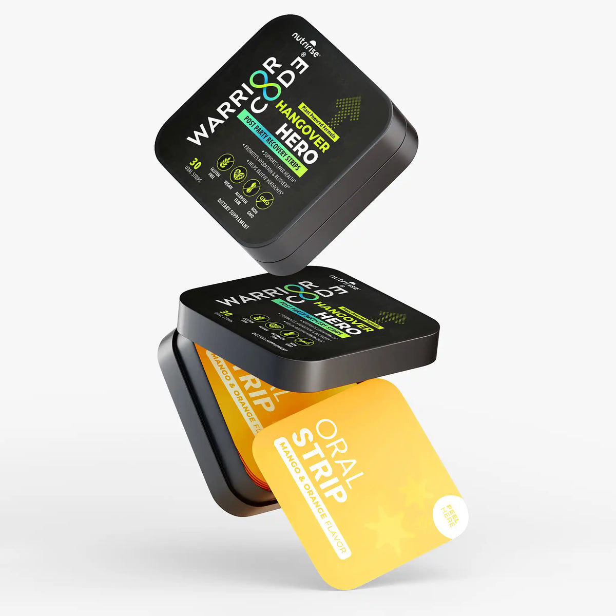 Hangover Hero Recovery Strips | Post-Party Relief | Warrior Code ...