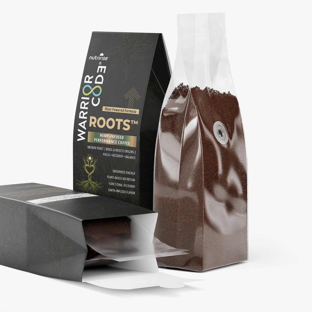 Warrior Code ROOTS™ | Hemp-Infused Coffee for Grounded Strength | NutriRise
